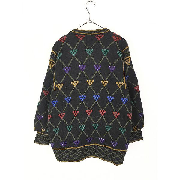 レディース 古着 80s UK製 Norm Thompson カラフル ダイヤ チェック ニット カーディガン ジャケット L位 : 古着屋ドラセナYahoo!ショップ - 通販 ...