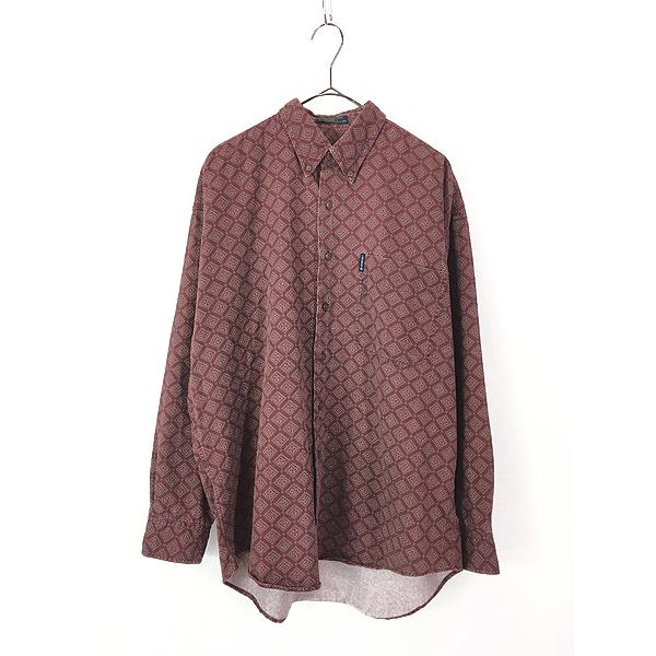 古着 90s CHAPS Ralph Lauren ヘリンボーン オリエンタル 総柄 BD シャツ L : 古着屋ドラセナYahoo!ショップ - 通販 - Yahoo!ショッピング