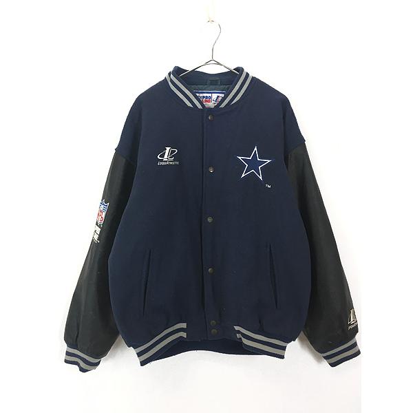 古着 90s NFL Dallas Cowboys カウボーイズ パデット ウール スタジャン ジャケット L : 古着屋ドラセナYahoo!ショップ - 通販 - Yahoo!ショッピング