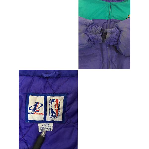 古着 NBA UtahJazz ジャズ 2way パデット ナイロン ジャケット L