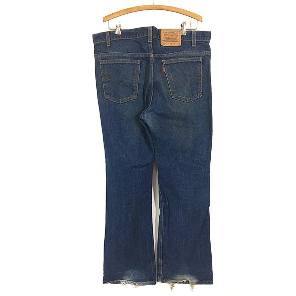 古着 90s USA製 Levi's 517-0217 濃紺 ブルー デニム ブーツカット