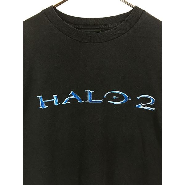 古着 00s X-BOX Halo 2 ヘイロー FPS ゲーム Tシャツ XL : 古着屋
