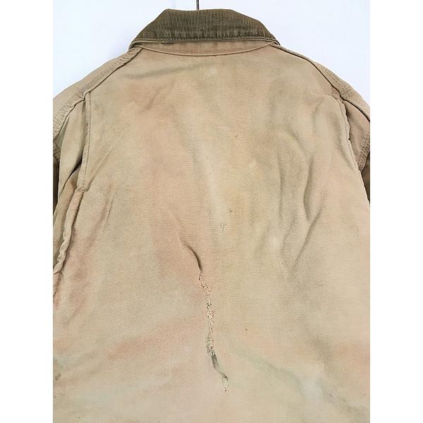 古着 70s Carhartt 裏地 ストライプ ブランケット リペア フェード