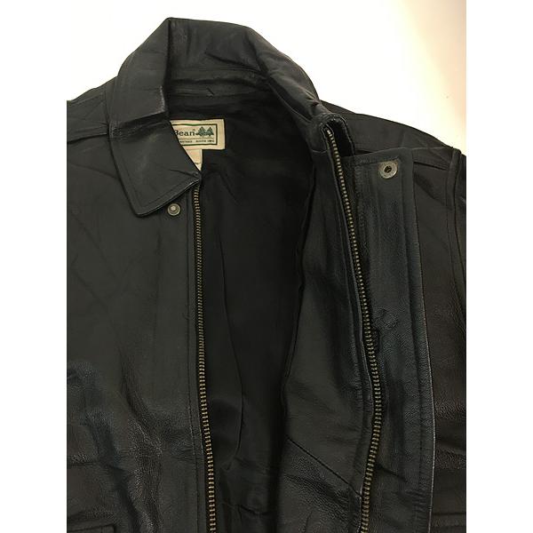 古着 00s LL Bean Type A-2 本革 ゴートスキン レザー フライング