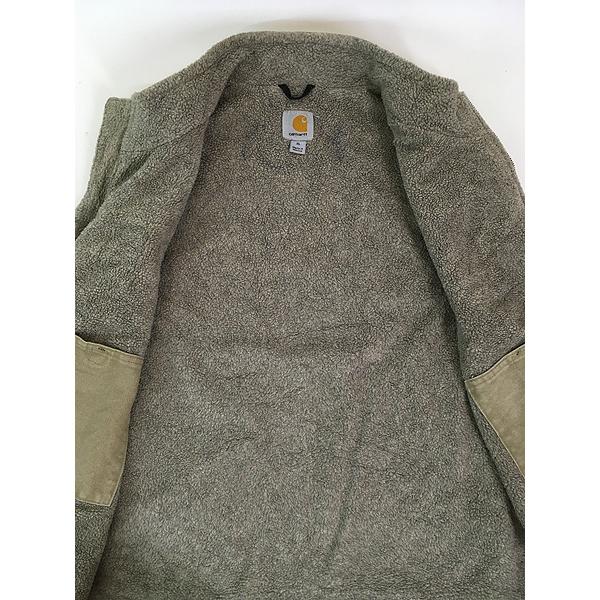 古着 Carhartt 裏ボア ベージュ ダック ハイネック ベスト XL 古着(1
