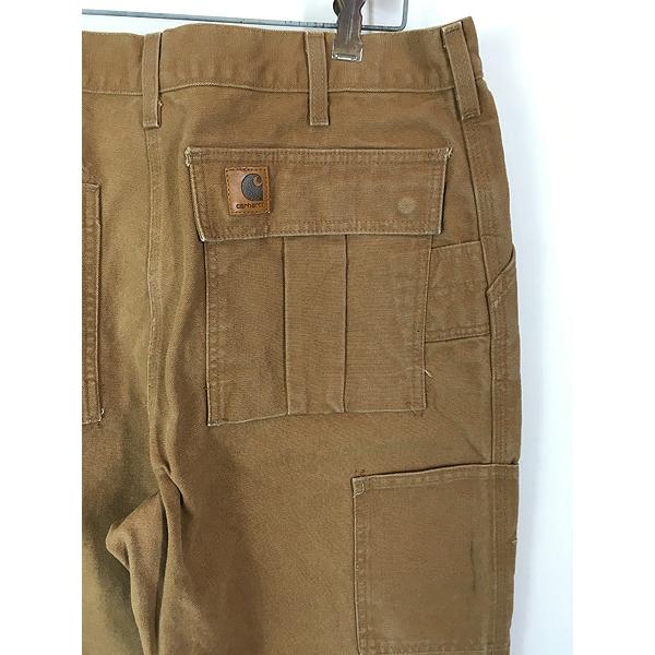 古着 00s Carhartt 貴重!! ツールループ付 ブラウン ダック カーゴ