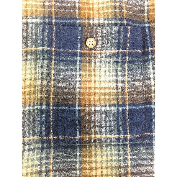 古着 90-00s Pendleton エルボーパッチ オンブレ シャドー チェック ウォッシャブル ウール シャツ XL : 古着屋ドラセナYahoo!ショップ - 通販 - Yahoo ...