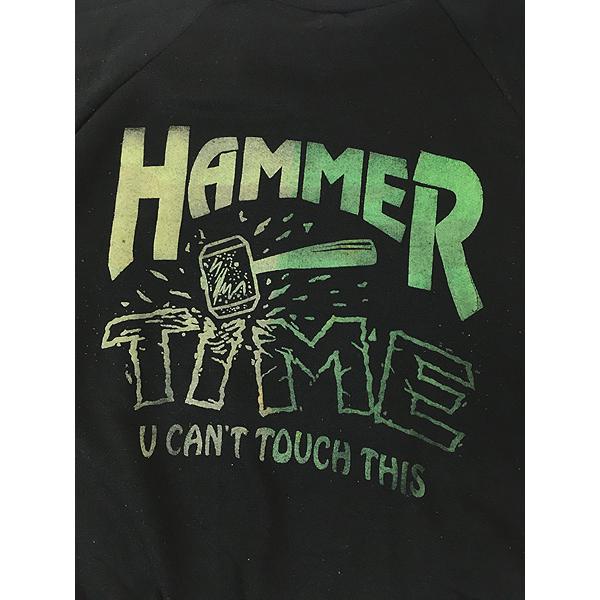 古着 80s USA製 MC Hammer Time 「U Can't Touch This」 ヒップホップ ラップ スウェット トレーナー ...