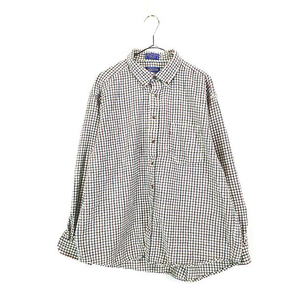 古着 90s Sir Pendleton ホワイト タータン チェック BD ライト ウール シャツ XXL : 古着屋ドラセナYahoo!ショップ - 通販 - Yahoo!ショッピング