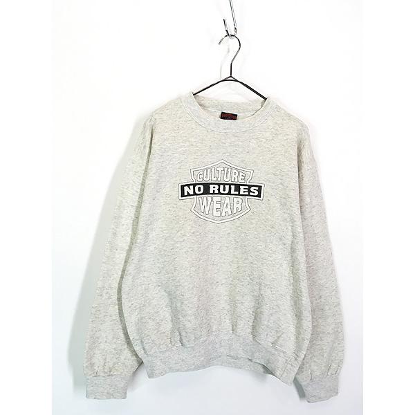 古着 90s USA製 「NO RULES CULTURE WEAR」 ハーレー パロディ カルチャー スウェット トレーナー M : 古着屋 ...
