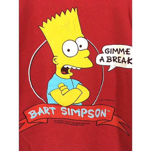 古着 90s USA製 The Simpsons シンプソンズ BART バート スウェット トレーナー M : 古着屋ドラセナYahoo!ショップ - 通販 - Yahoo!ショッピング