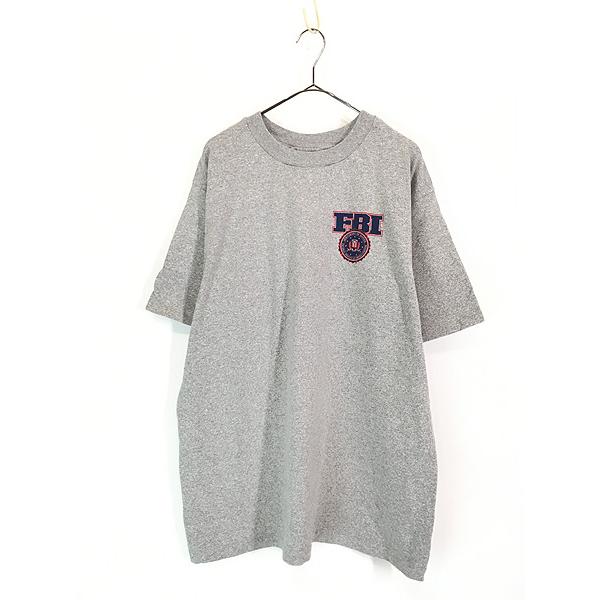 古着 90s USA製 FBI アメリカ 連邦捜査局 ワンポイント 霜降り Tシャツ XL : 古着屋ドラセナYahoo!ショップ - 通販 - Yahoo!ショッピング
