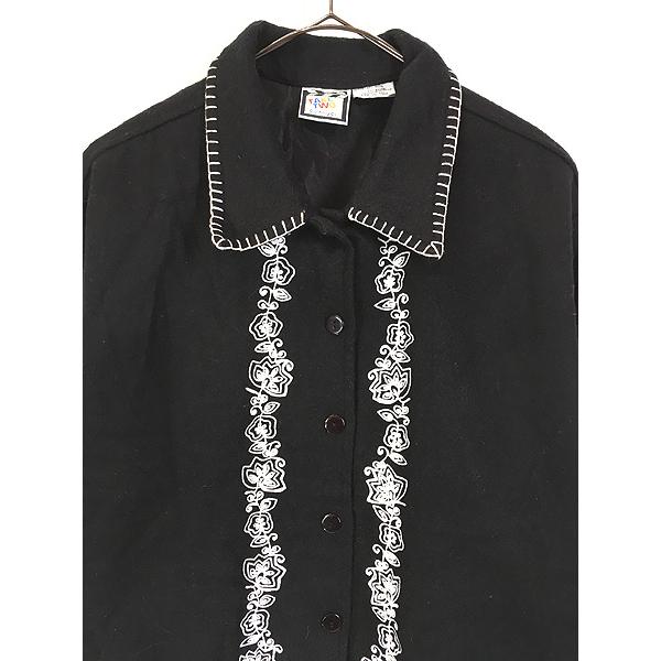 レディース 古着 90s TAKE TWO エスニック 花 フラワー 刺しゅう