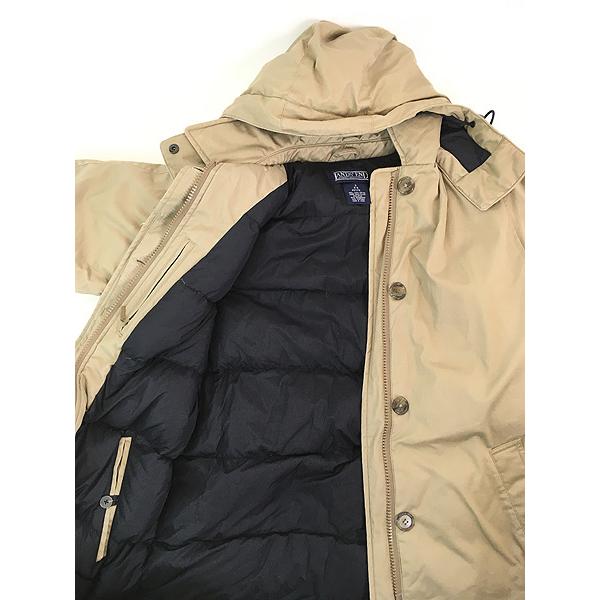 レディース 古着 90s LANDS' END 2way ボリューム グース ダウン フーディー ジャケット コート S 古着 レディース 古着 90s LANDS' END 2way ボリューム グース ダウン