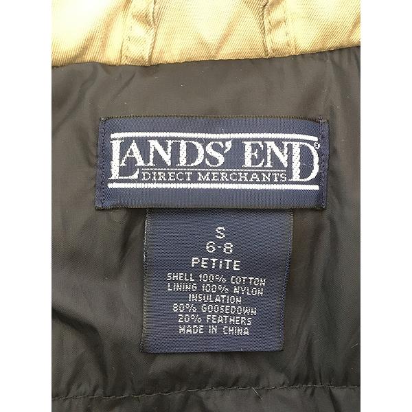 レディース 古着 90s LANDS' END 2way ボリューム グース ダウン