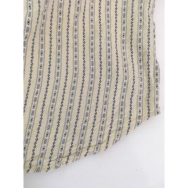 レディース 古着 LL Bean チロリアン柄 ピンタック フランネル