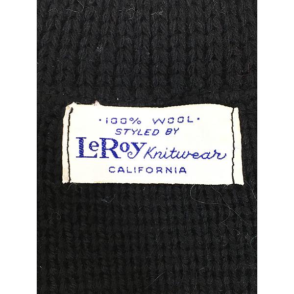 レディース 古着 70s LeRoy ハニカム ワッフル編み ボーダー ロング