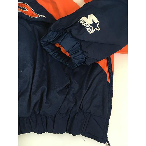 古着 90s STARTER NFL Chicago Bears ベアーズ ハーフジップ パデット