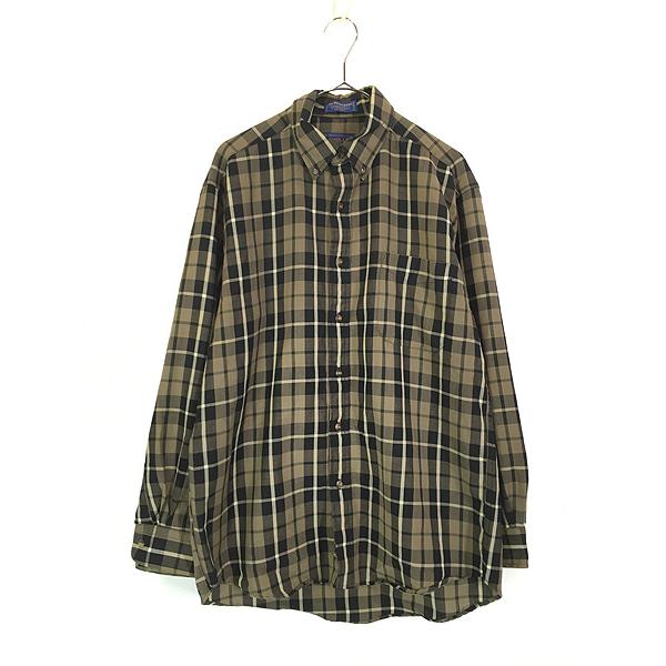 古着 90s Sir Pendleton 好配色 ブラウン チェック BD ライト ウール シャツ M : 古着屋ドラセナYahoo!ショップ - 通販 - Yahoo!ショッピング