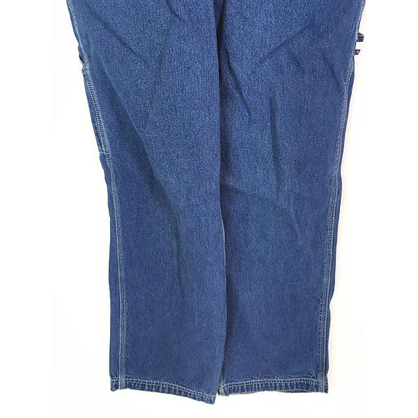 古着 90s TOMMY JEANS フラッグ ロゴ パッチ デニム オーバーオール S