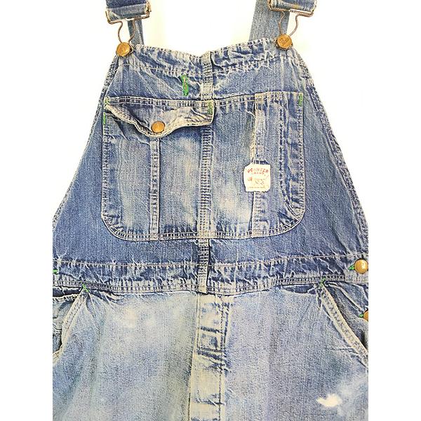 古着 60s Pointer 「Sanforized」 ガチャポケ ローバック デニム ワーク オーバーオール サロペット W37 L28 :24mr27ze:古着屋ドラセナYahoo ...
