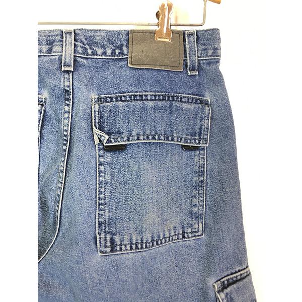 古着 90s Levi's Silver Tab 「jeans」 ブルー デニム カーゴ パンツ