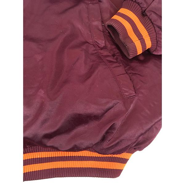 古着 NIKE 「VIRGINIA TECH」 光沢 サテン パデット スタジャン