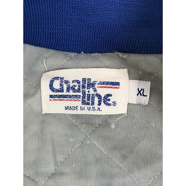古着 90s USA製 NFL New York Giants ジャイアンツ 光沢 サテン