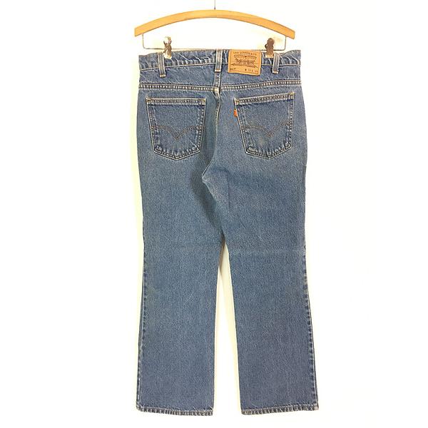 古着 90s USA製 Levi's 517-0217 ブルー デニム ブーツカット パンツ ジーンズ W32 L28 古着 90s USA製 Levi's 517-0217 ブルー デニム ブーツカット パンツ