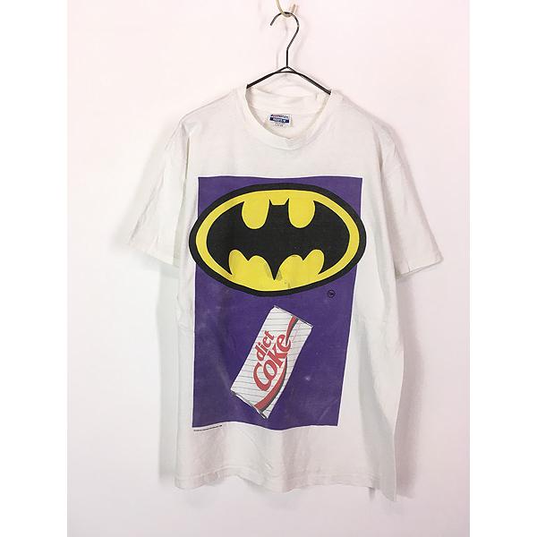 古着 80s USA製 DC Comic BATMAN バットマン diet Coca-Cola コーラ 企業 Tシャツ L : 古着屋 ...