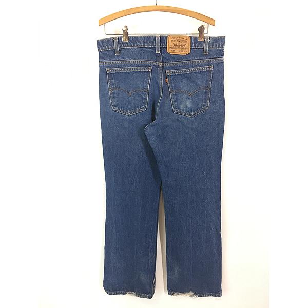 古着 90s USA製 Levi's 517-0217 濃紺 ブルー デニム ブーツカット
