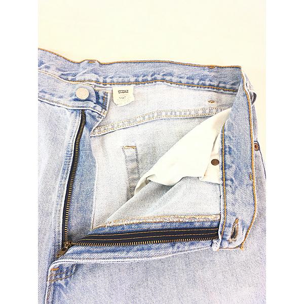 古着 90s USA製 Levi's 505-4834 アイスブルー デニム パンツ ジーンズ