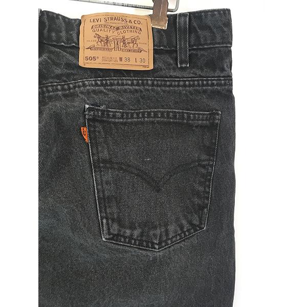 古着 90s USA製 Levi's 505-4159 サルファ スーパー ブラック デニム