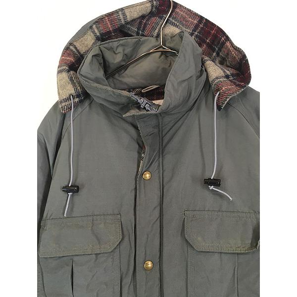 古着 80s USA製 WoolRich チェック ウール ライナー 60/40 クロス 2way