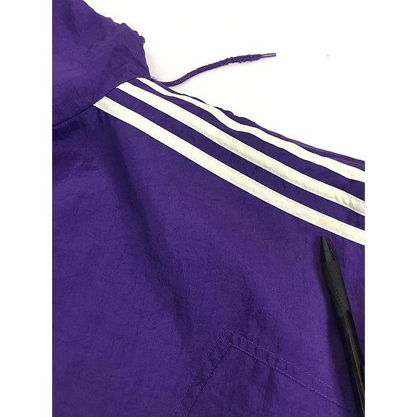 古着 80s adidas BIG ロゴ & トレフォイル パデット フーデッド