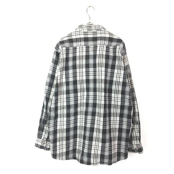 古着 90s FIVE BROTHER ブラック バッファロー チェック ヘビー