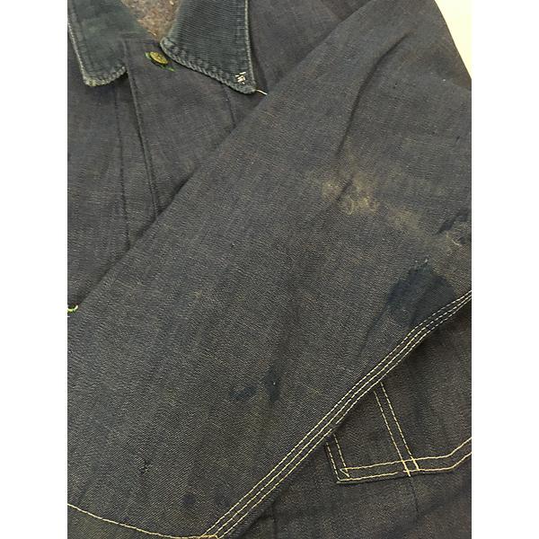 古着 70s OshKosh B'gosh ブランケット ライナー 濃紺 デニム 古着 70s OshKosh B'gosh ブランケット ライナー 濃紺 デニム
