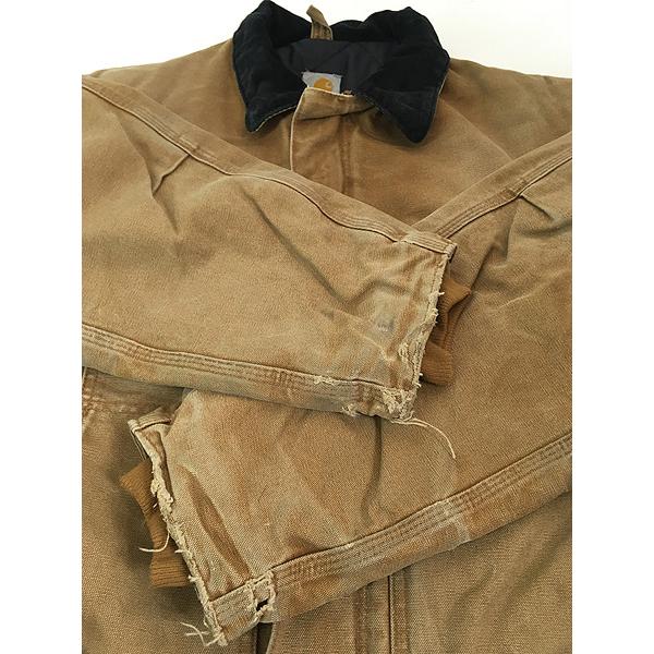 古着 Carhartt ブラウン ダック パデット トラディショナル コート M