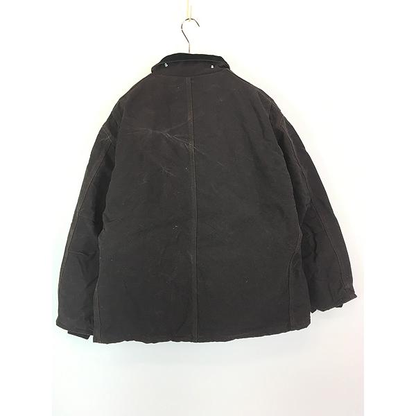 古着 Carhartt ダーク ブラウン ダック パデット トラディショナル