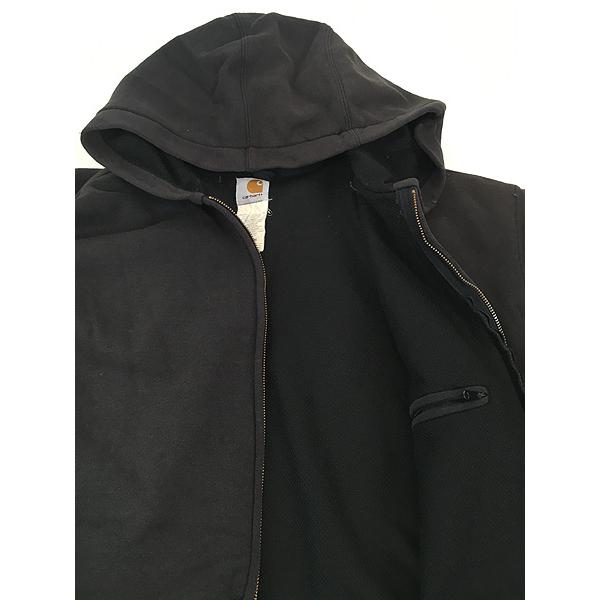 古着 90s- Carhartt 裏地 メッシュ ワンポイント パッチ スウェット