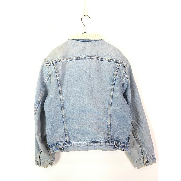 古着 80s USA製 Levi's ハンド ポケット付 ブルー デニム ボア