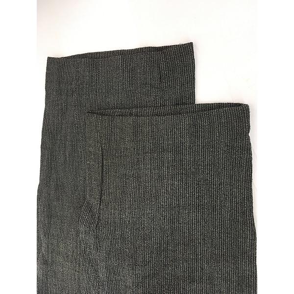 古着 80s ダーク ストライプ ウール タック スラックス ワイド パンツ