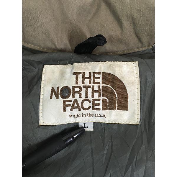 古着 80s USA製 TNF The North Face 茶タグ コットンクロス ダウン