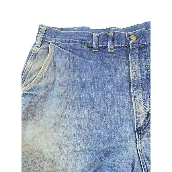 古着 60s USA製 Oshkosh B'gosh 縦落ち インディゴ デニム 古着 60s USA製 Oshkosh B'gosh 縦落ち インディゴ デニム