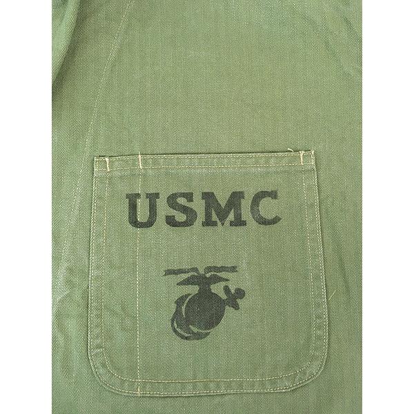 古着 WWII Impressions Inc 米軍 USMC P-41 P-1941 ミリタリー HBT カバーオール ジャケット 46 ...