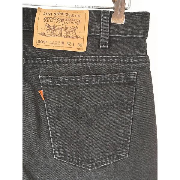 古着 90s USA製 Levi's 505-4159 サルファ スーパー ブラック デニム