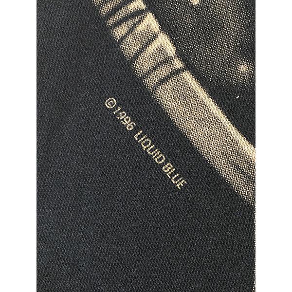 古着 90s LIQUID BLUE インディアン ウルフ イーグル オールオーバー T