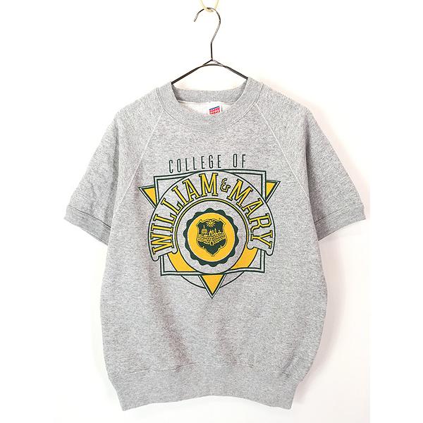 古着 80s USA製 Soffe 「WILLIAM&MARY」 カレッジ 半袖 ラグラン スウェット トレーナー M : 古着屋ドラセナ ...