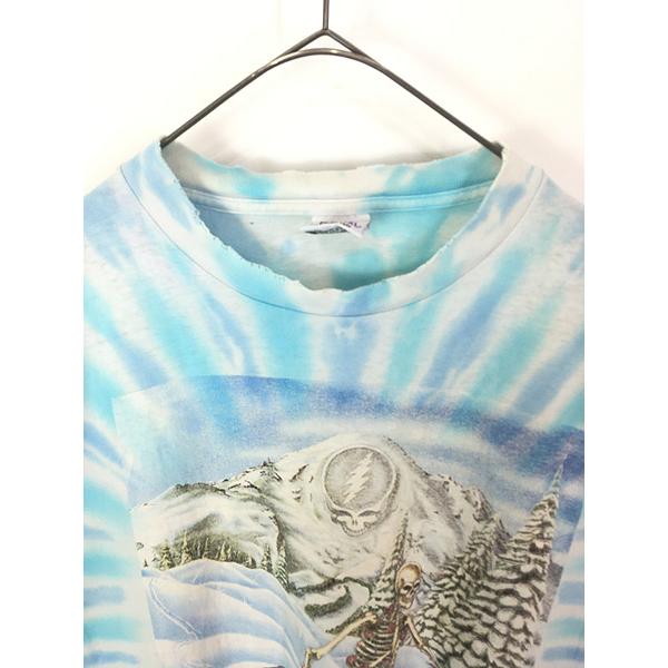 古着 90s USA製 Grateful Dead 「Skull Ski」 スキー スカル ロック バンド タイダイ Tシャツ XL 古着 90s USA製 Grateful Dead 「Skull Ski」 スキー スカル ロック