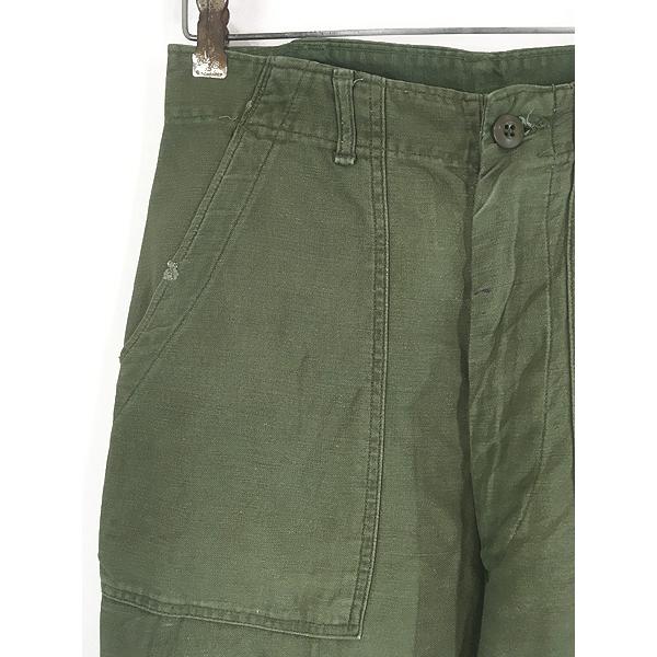古着 70s 米軍 US ARMY 100%コットンサテン ミリタリー ベイカー